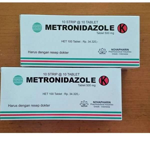 Metronidazole 500 mg - Indikasi, Dosis, Efek Samping - Apotek 24 Jam