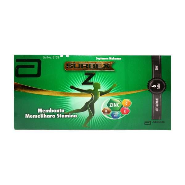 Surbex Z 6 Tablet - Indikasi, Dosis, Efek Samping - Apotek 24 Jam