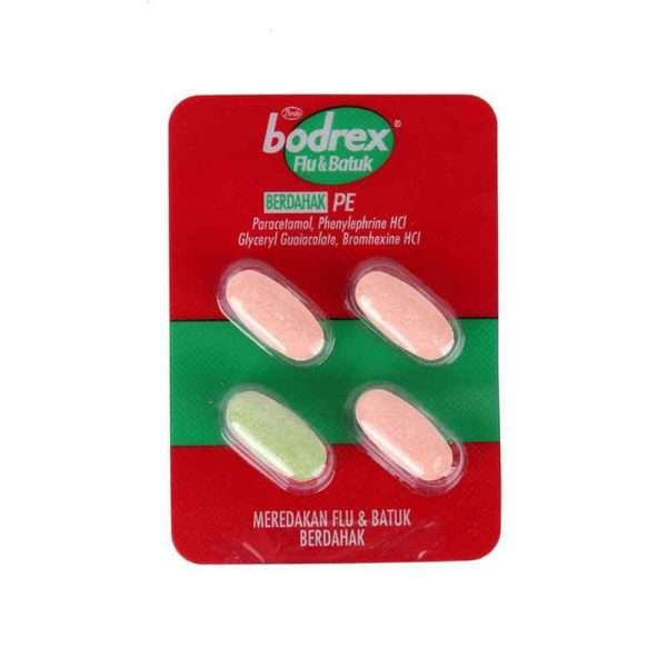 Bodrex Flu & Batuk Berdahak PE isi 4 Kaplet - Manfaat, Harga, Efek ...